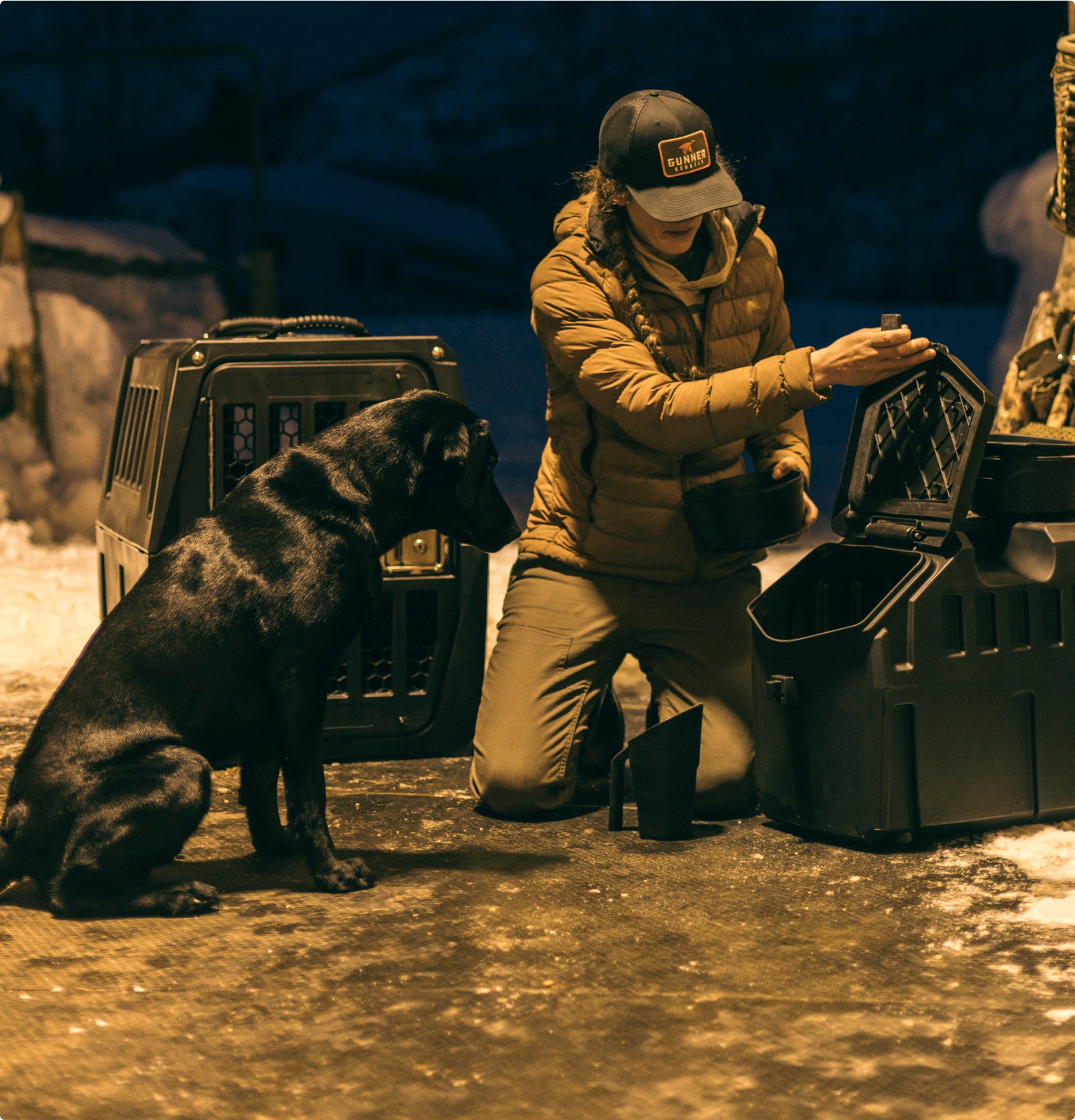 Dog Food Storage Bin | GUNNER Food Crate | GUNNER